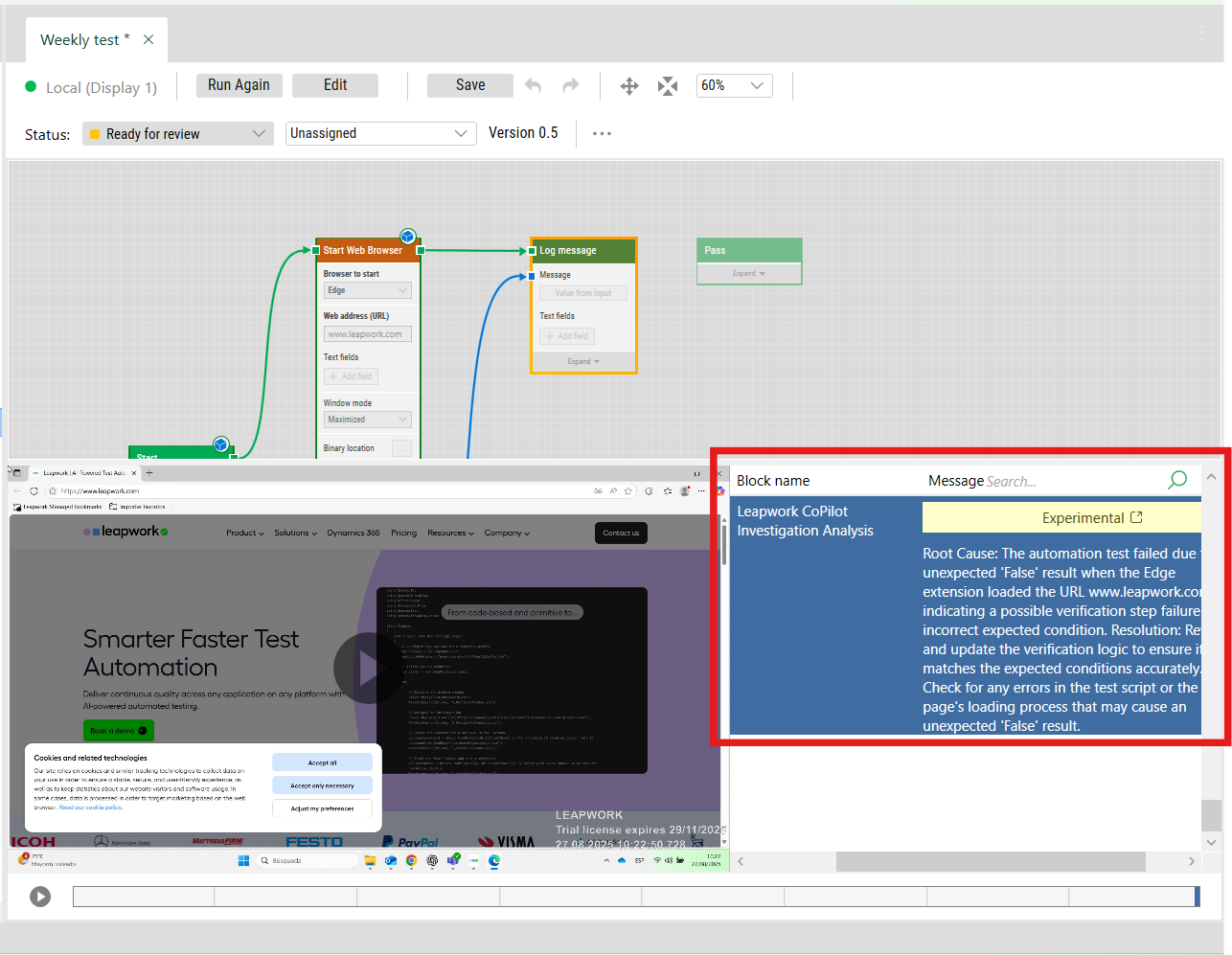 Designing automation flows | Leapwork Documentation